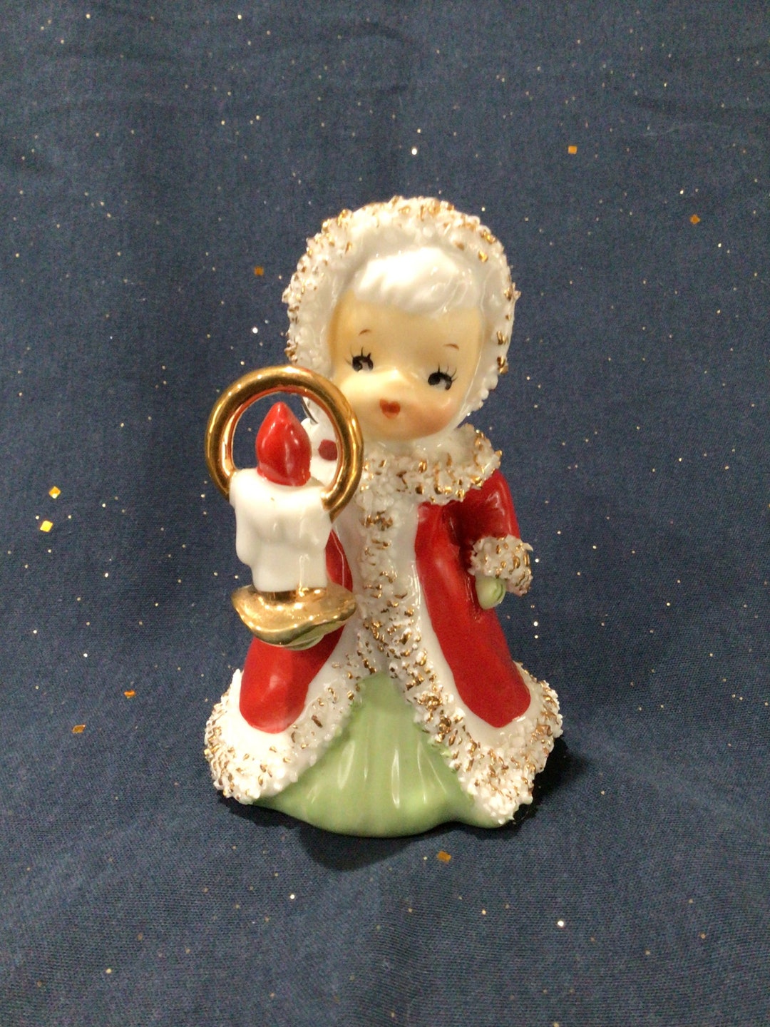 Adorable Vintage Lefton Christmas Angel Bell Figurine, Vintage ...