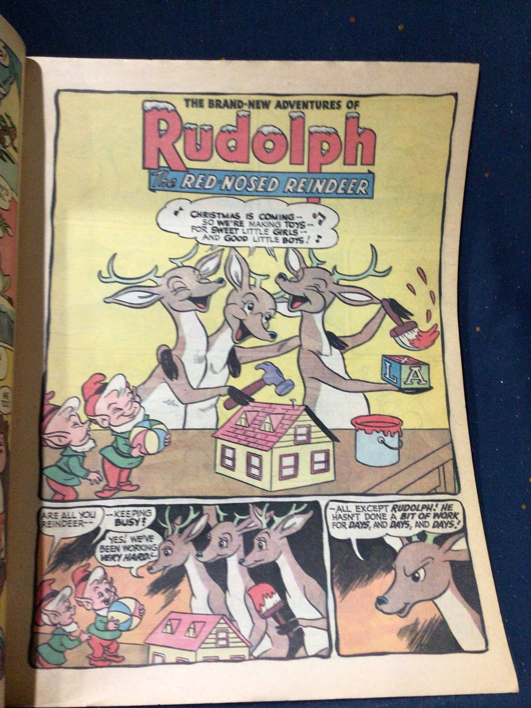 1972 DC Comics Giant Rudolph the Red Nosed Reindeer Book - Etsy
