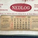 Vintage NEDLOG Beverages 1960s Calendar, Frame, and Thermostat ...