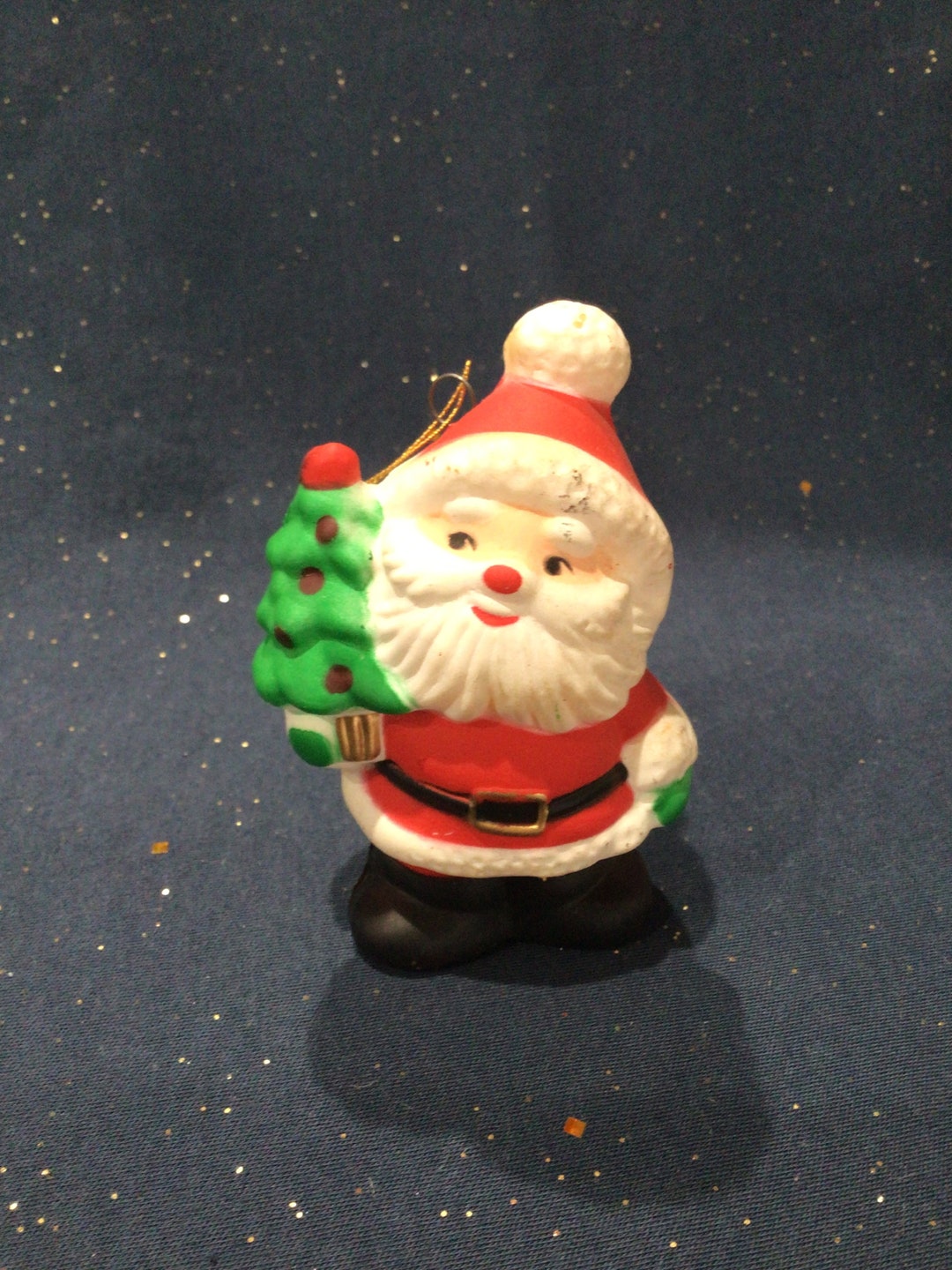 Vintage Celluloid Santa Christmas Ornament - Etsy