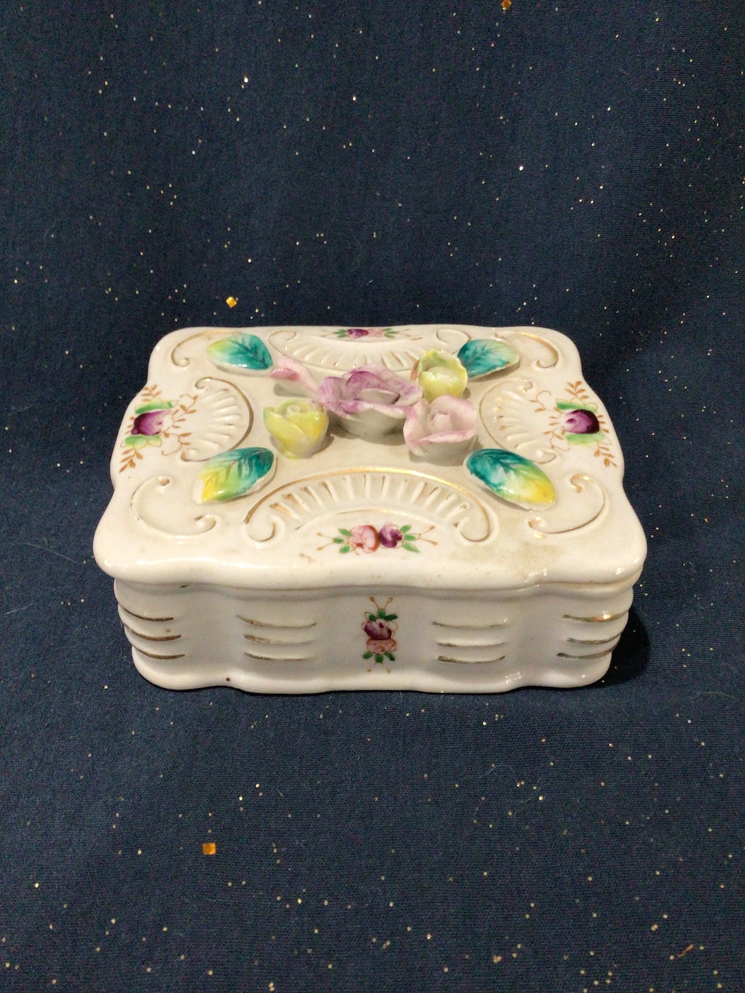 Lovely Made in Occupied Japan Porcelain Trinket Box - Etsy