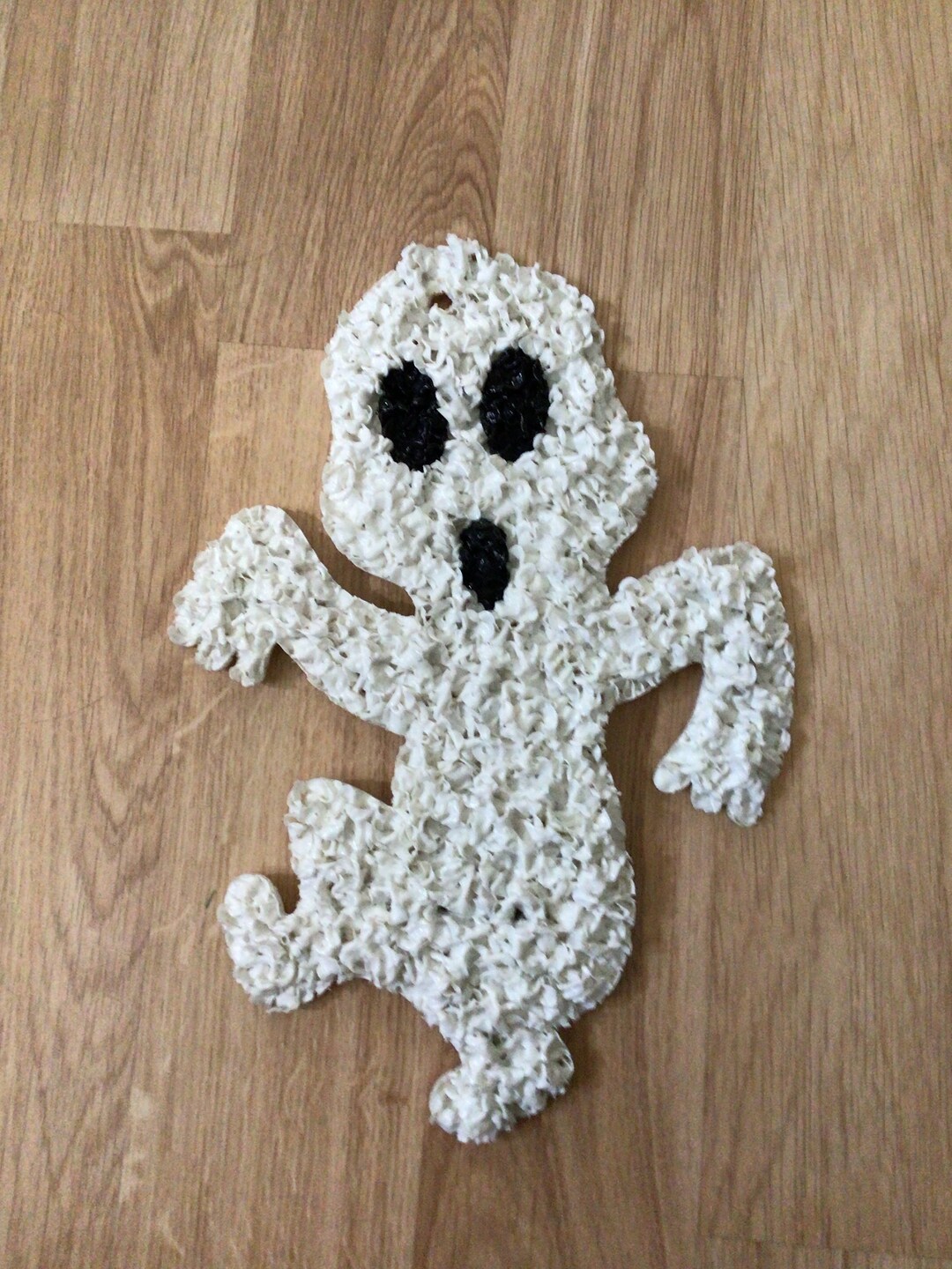 Vintage Melted Plastic Popcorn Small Ghost Halloween Decoration - Etsy