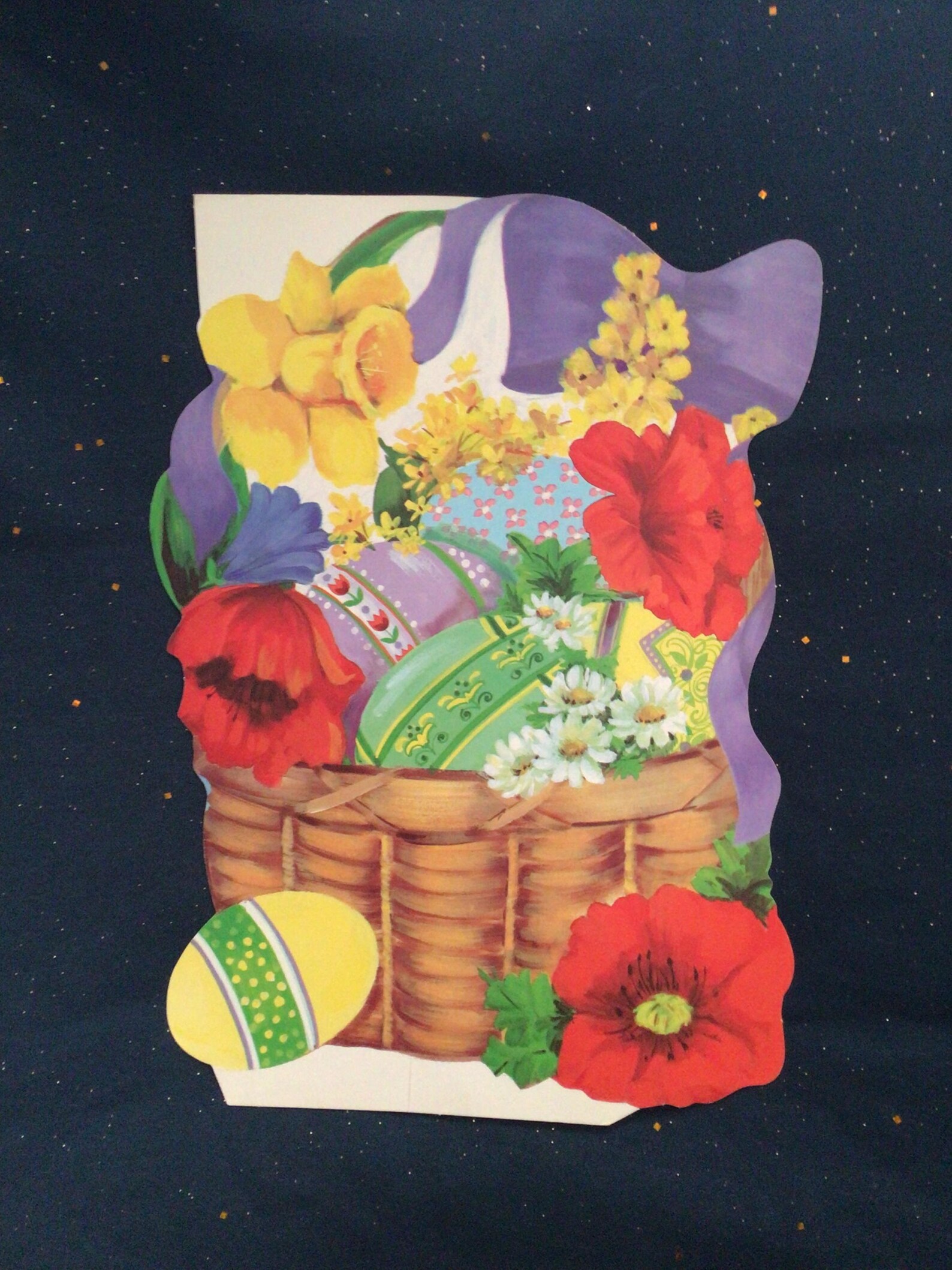Vintage Lot of Ten 70s/80s Easter Die Cut Decorations, Vintage Easter ...