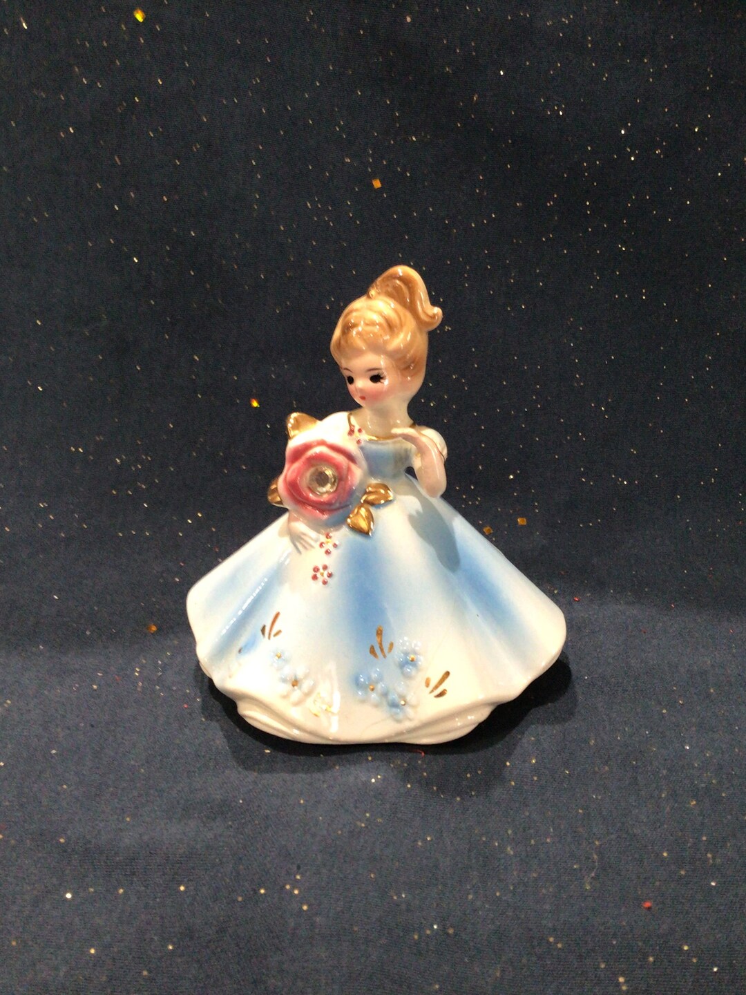 Josef Originals Porcelain April Birthday Girl Figurine - Etsy