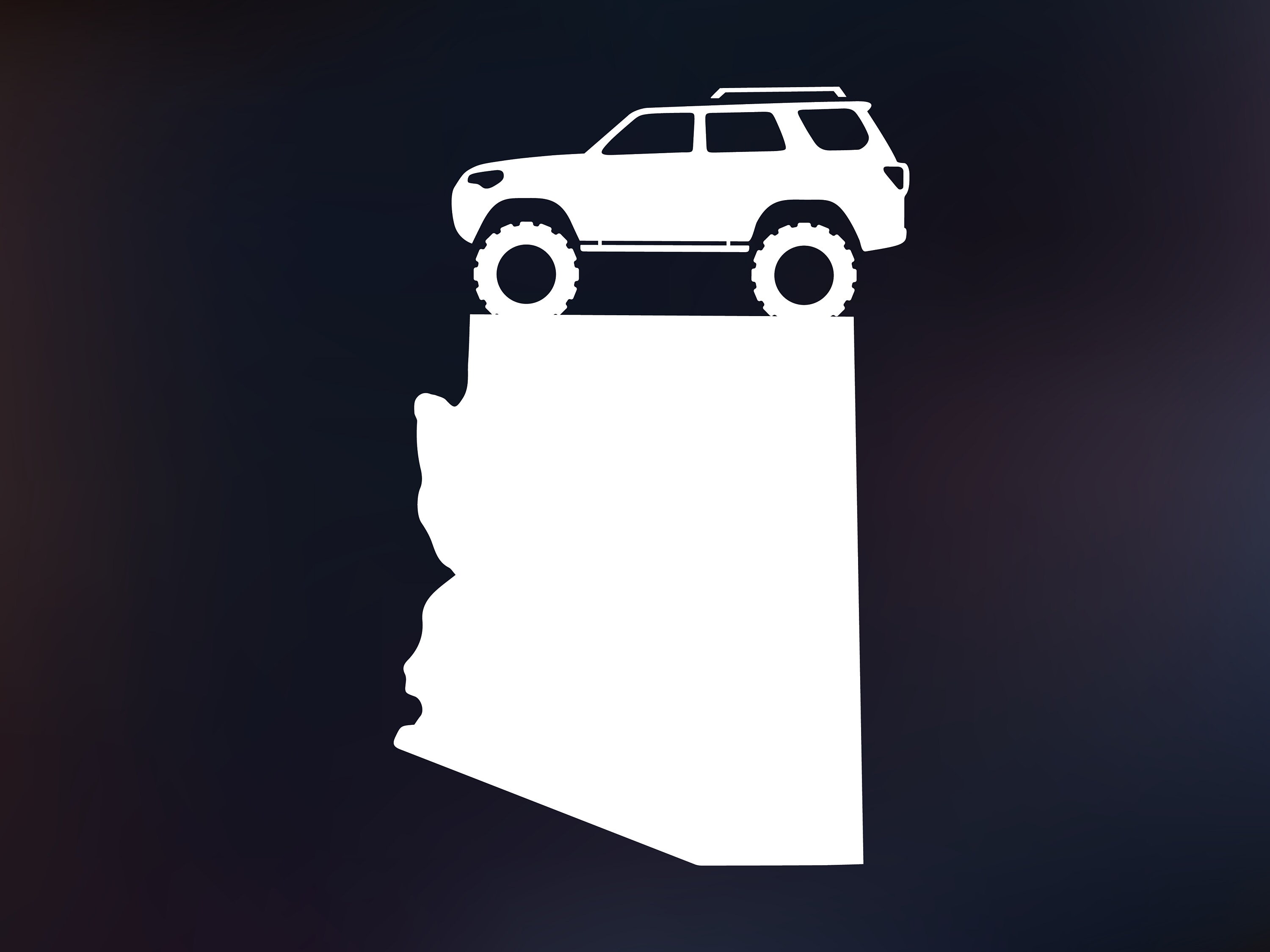 Arizona State Sticker for Toyota 4runner, Offroading Decal, Sticker for ...