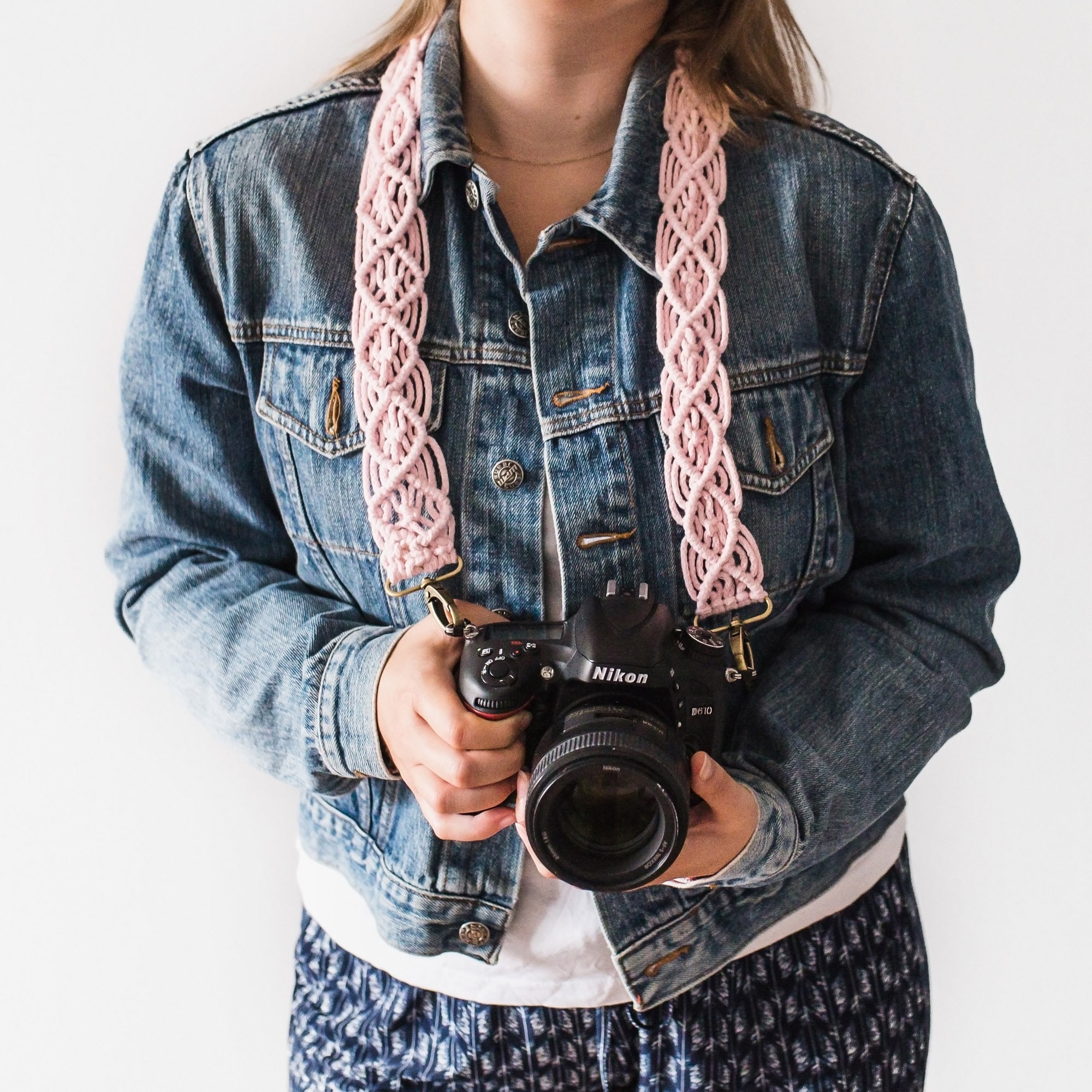 MACRAME CAMERA STRAP / Blush Pink / Boho / Photography Strap - Etsy