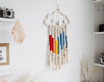 Macrame Cloud Wall Hanging Nursery Decor - Etsy