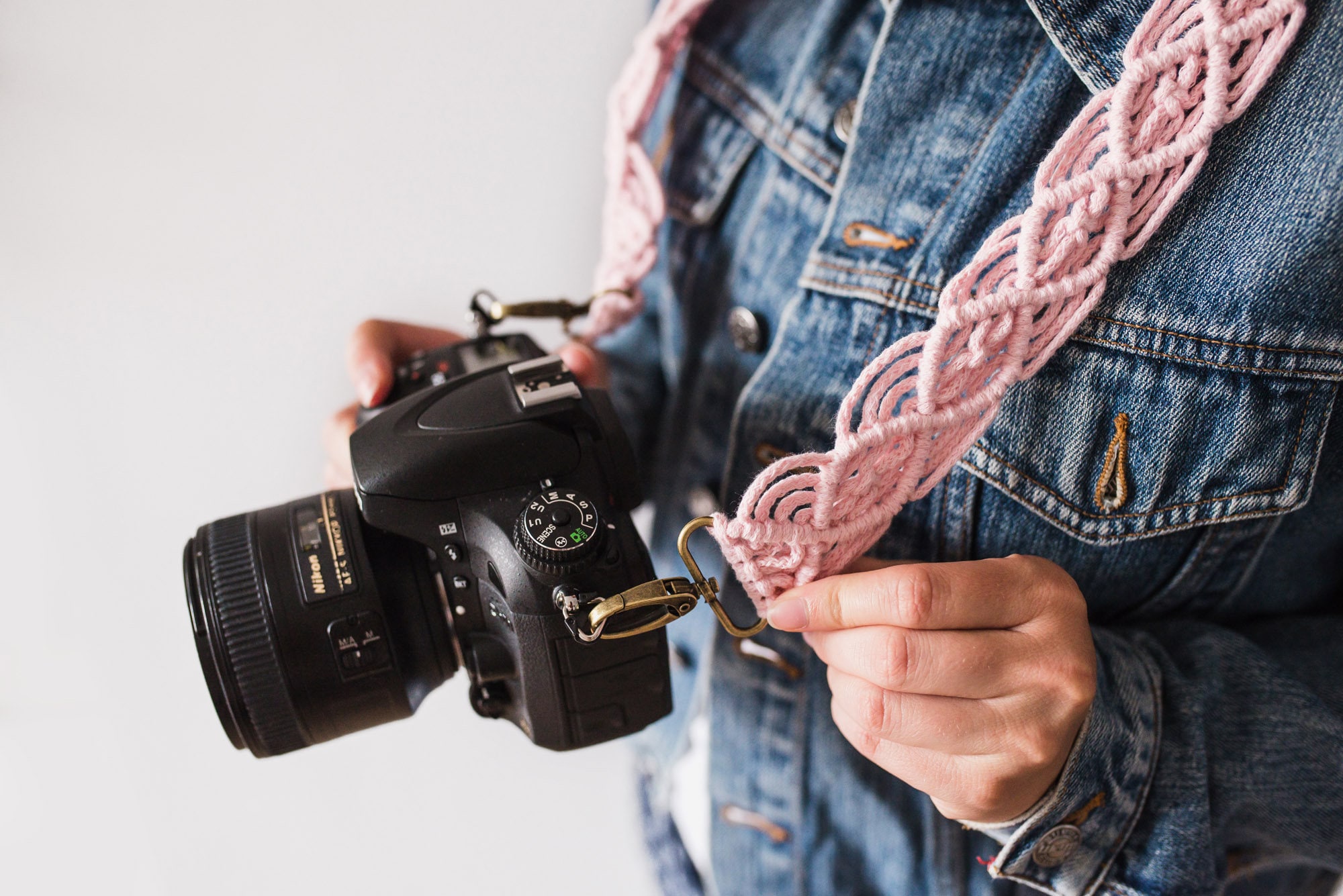 MACRAME CAMERA STRAP / Blush Pink / Boho / Photography Strap - Etsy