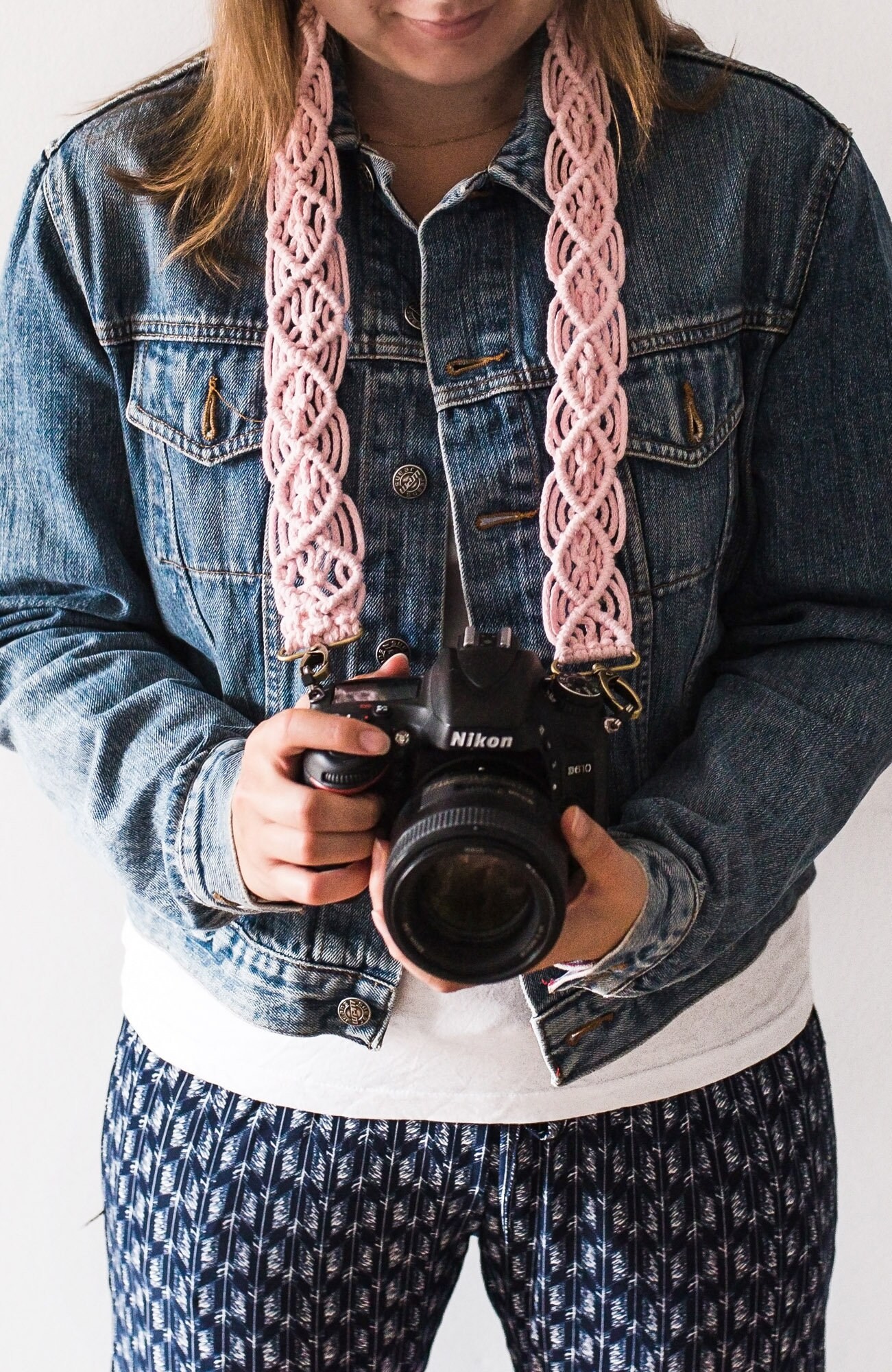 MACRAME CAMERA STRAP / Blush Pink / Boho / Photography Strap - Etsy