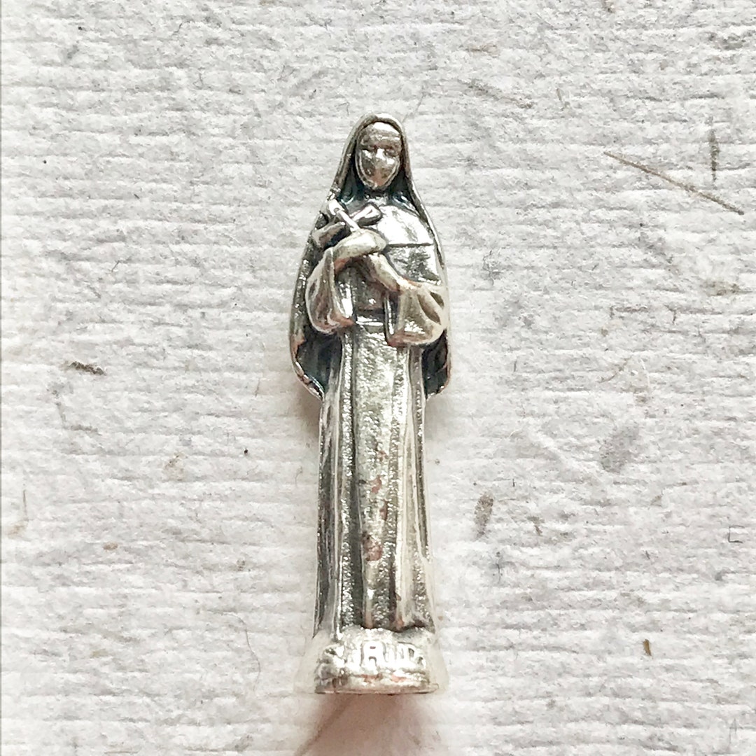 St Rita Cascia Mini Statuette / Very Small Figurine / Impossible Causes ...