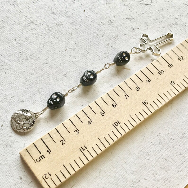 Mary Magdalene Memento Mori Trinity Beads / Our Lady of Sorrows / 3 ...