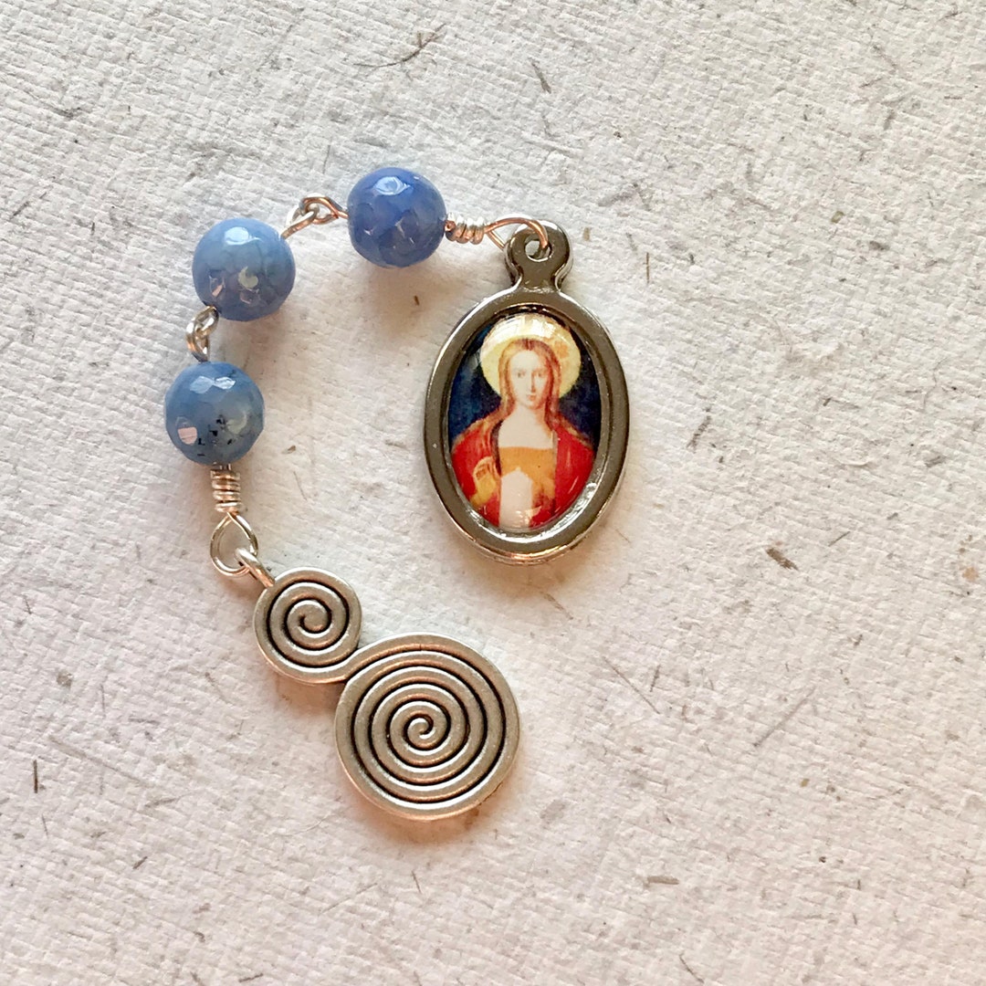 Mary Magdalene Trinity Bead Spiral Chaplet / 3 Bead Rosary / Marie ...