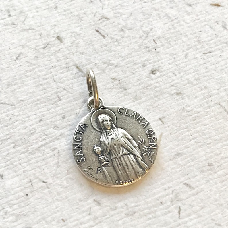 St Clare of Assisi Medal / Sancta Clara / Sainte Claire / Sister Moon ...