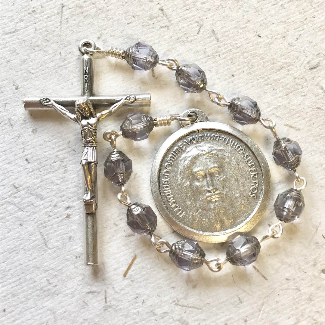 Holy Face of Jesus Single Decade Rosary / Shroud of Turin / Veil of ...