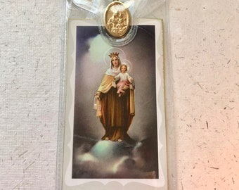 Our Lady of Mount Carmel Holy Card - Etsy