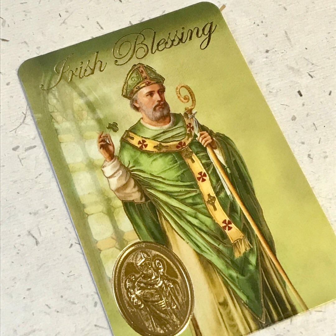 Saint Patrick Prayer Card / Patron Saint of Ireland, Engineers ...