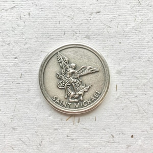 Saint Michael the Archangel Pocket Token / Medal / Prayer / - Etsy