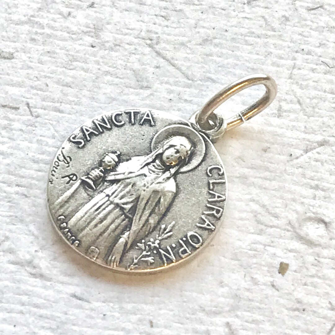 St Clare of Assisi Medal / Sancta Clara / Sainte Claire / Sister Moon ...