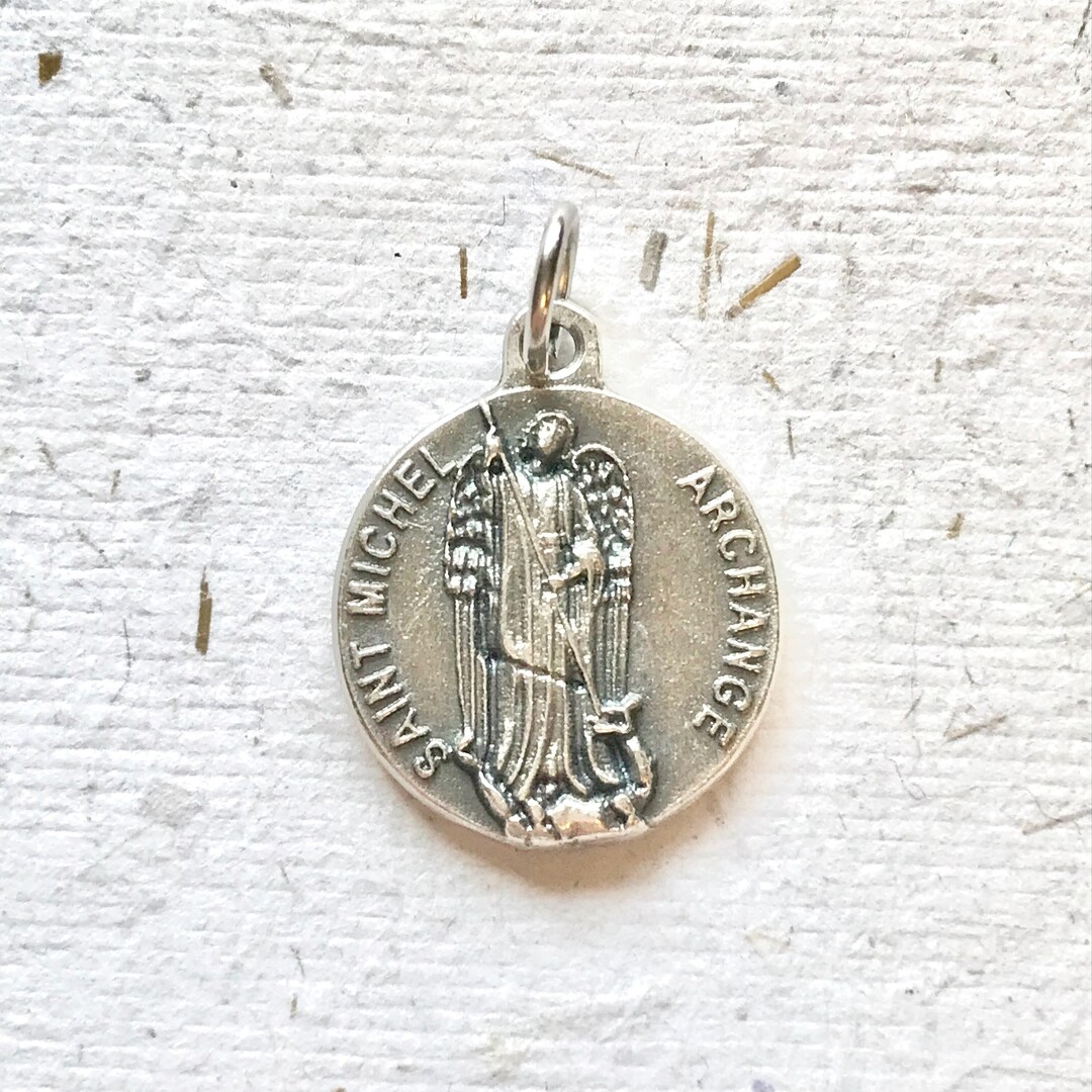 St Michael the Archangel Medal / Saint Michel Archange Pendant / Saint ...
