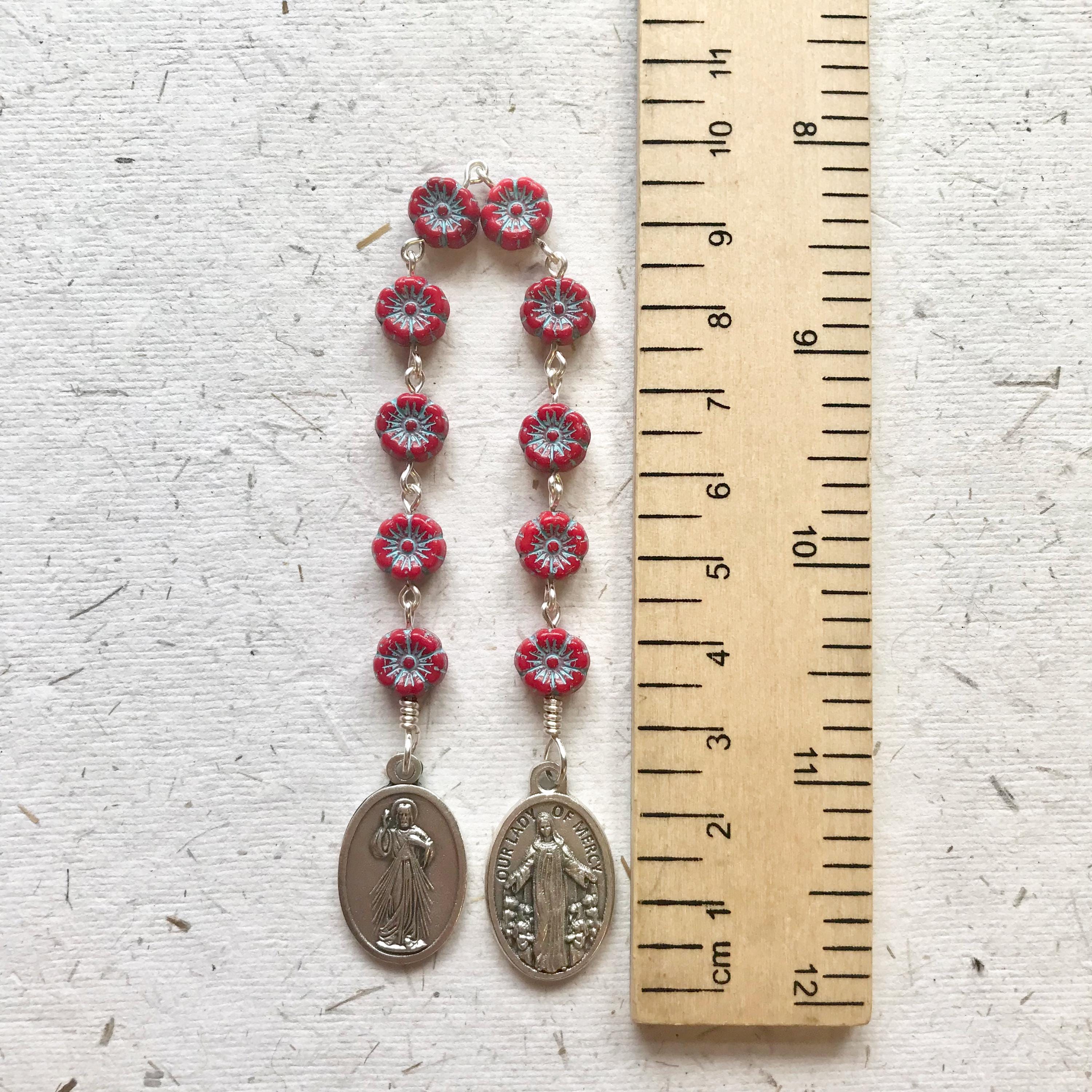 Divine Mercy Chaplet With Our Lady Of Mercy Single Decade Rosary 10