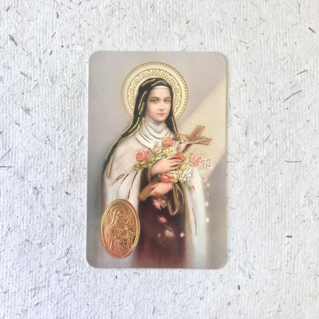Saint Therese of Lisieux Prayer Card / Little Flower / St Therese of ...