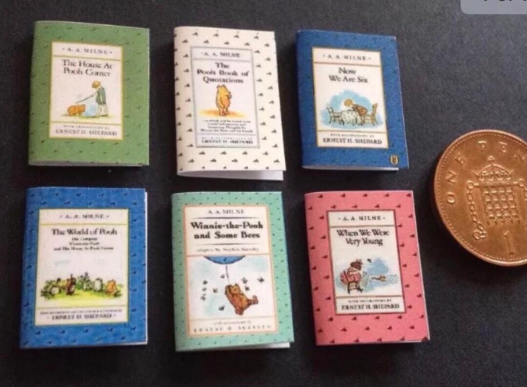 Miniature Winnie the Pooh Books X 6. 1:12 for Dolls House - Etsy