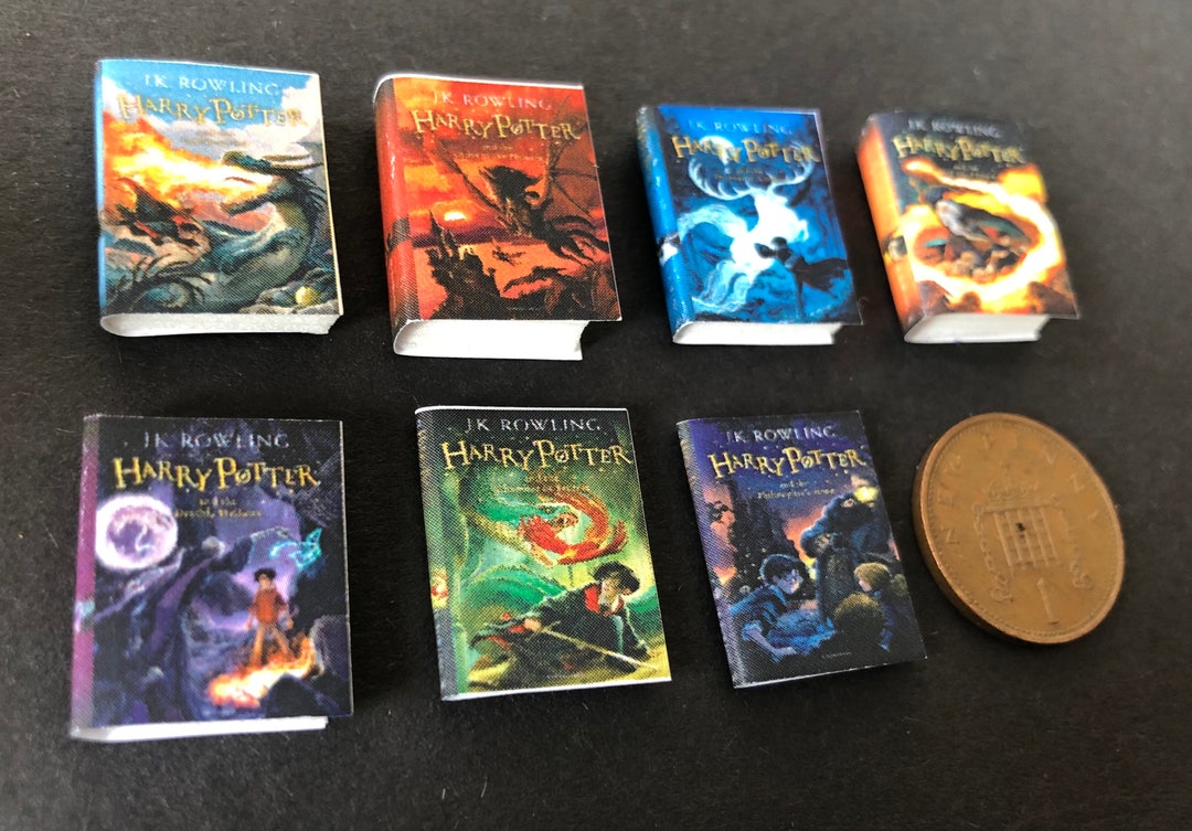Miniature Harry Potter Books New COVERS X 7. 1:12 for Dolls - Etsy
