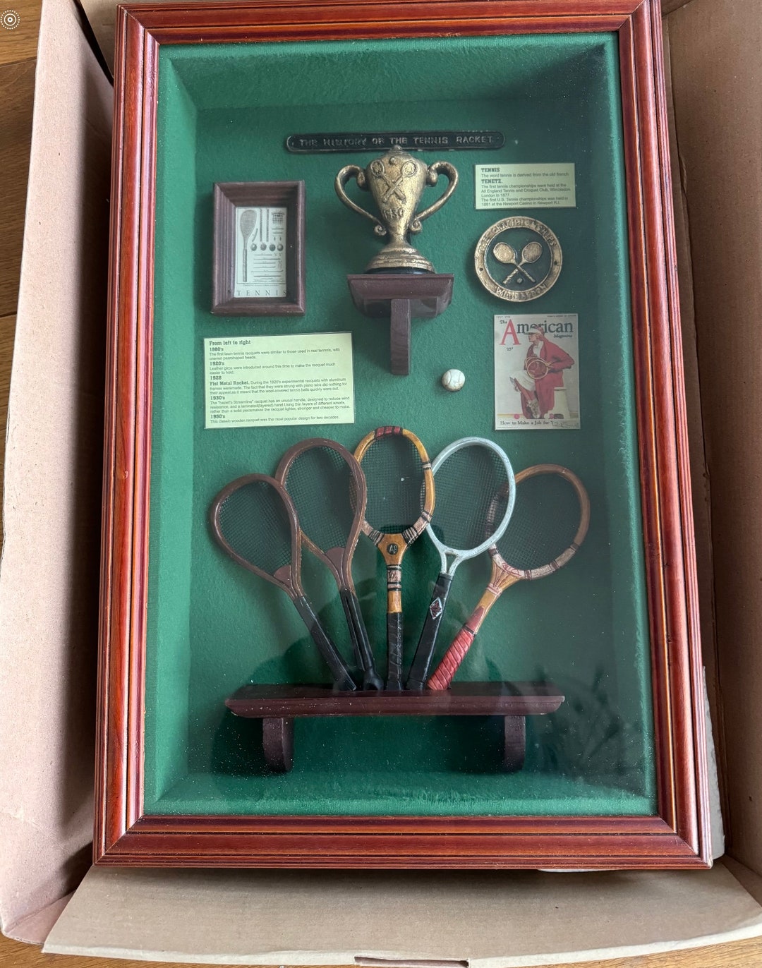 The Evolution of the Tennis Racquet 3D Picture. BNIB. Vintage. Rare ...