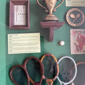 The Evolution of the Tennis Racquet 3D Picture. BNIB. Vintage. Rare ...