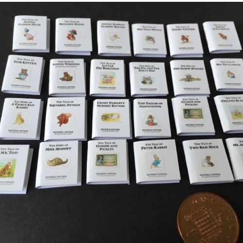 Miniature Beatrix Potter Books X 24. 1:12 for Dolls House - Etsy