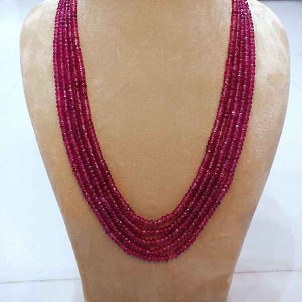 Indian Ruby Necklace - Etsy