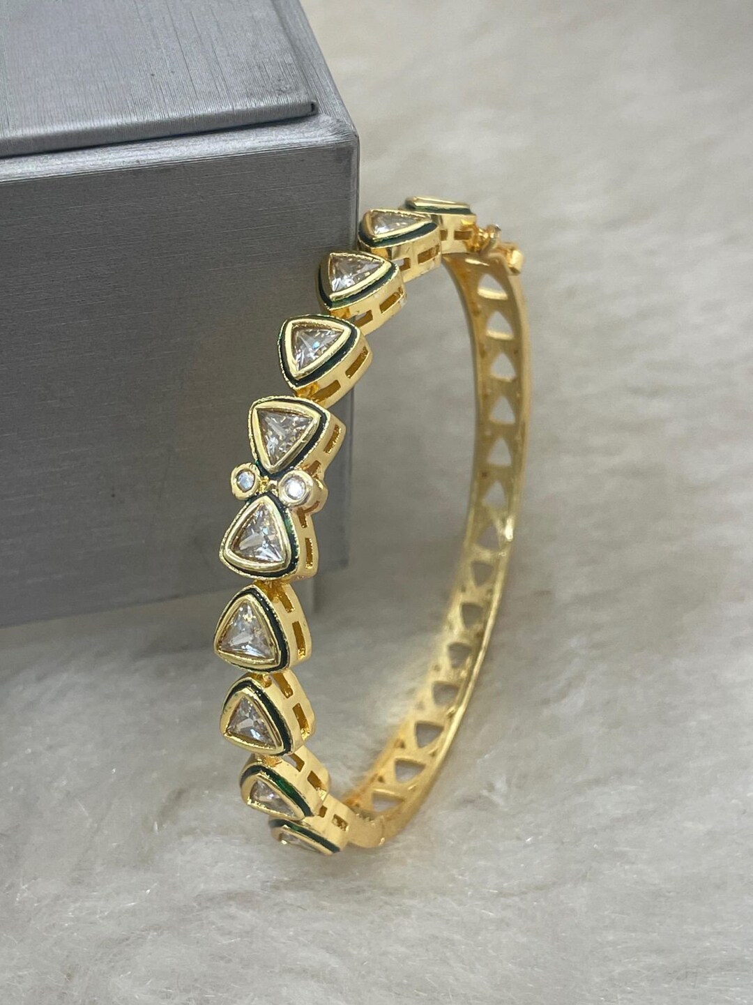 Gorgeous Kundan Bracelet, Indian Jewelry, Traditional Bracelet ...