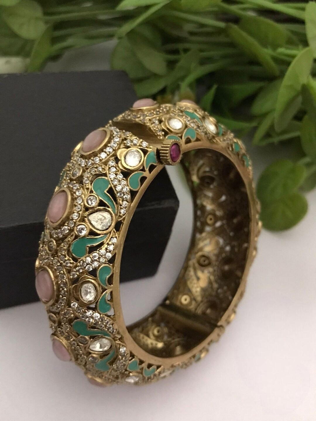 Sabyasachi Inspired Kundan Diamond Bracelet, Diamond Bracelet, Indian ...