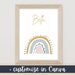 Editable Pastel Boho Rainbow Nursery Art, Boho Wall Decor, Rainbow Wall ...