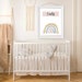 Editable Pastel Boho Rainbow Nursery Art, Boho Wall Decor, Rainbow Wall ...