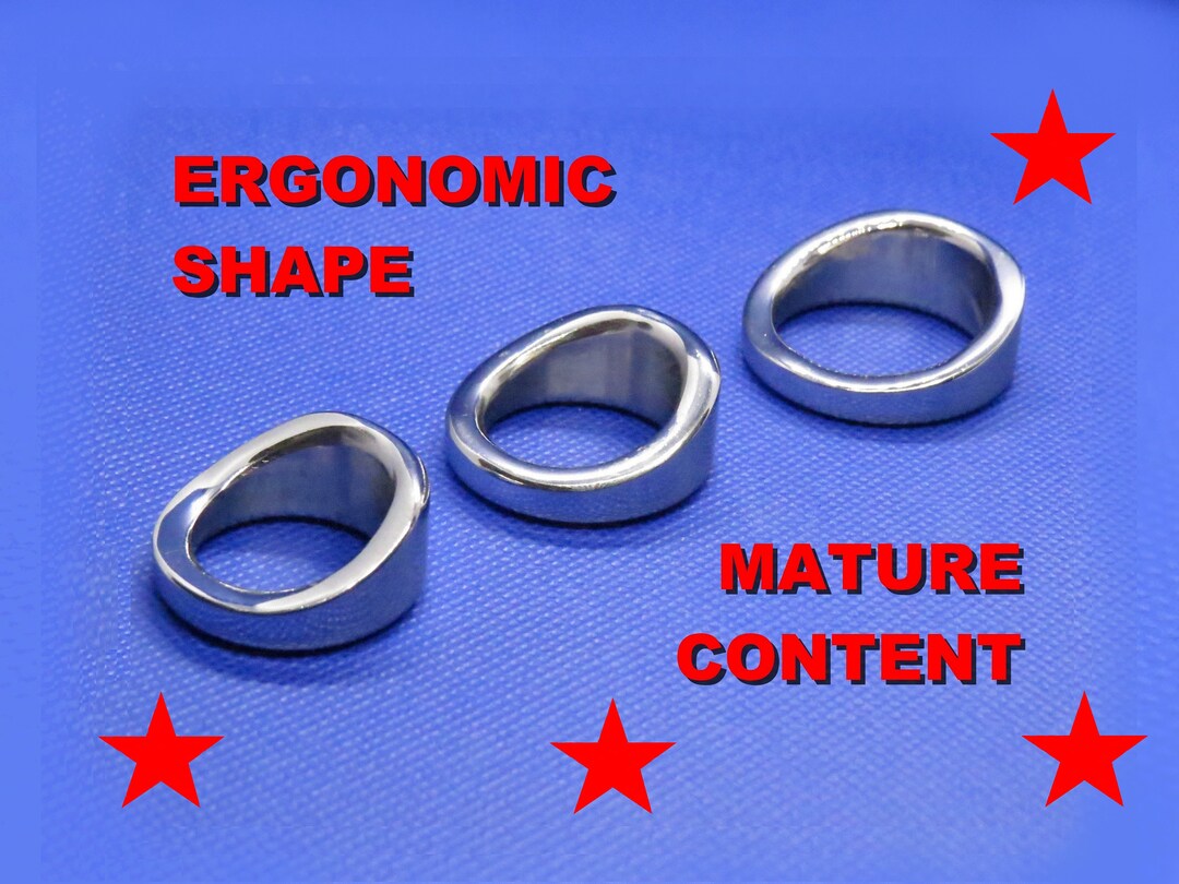 Cock Ring: Ergonomic Teardrop Shape Stainless Steel Glans Penis Ring ...