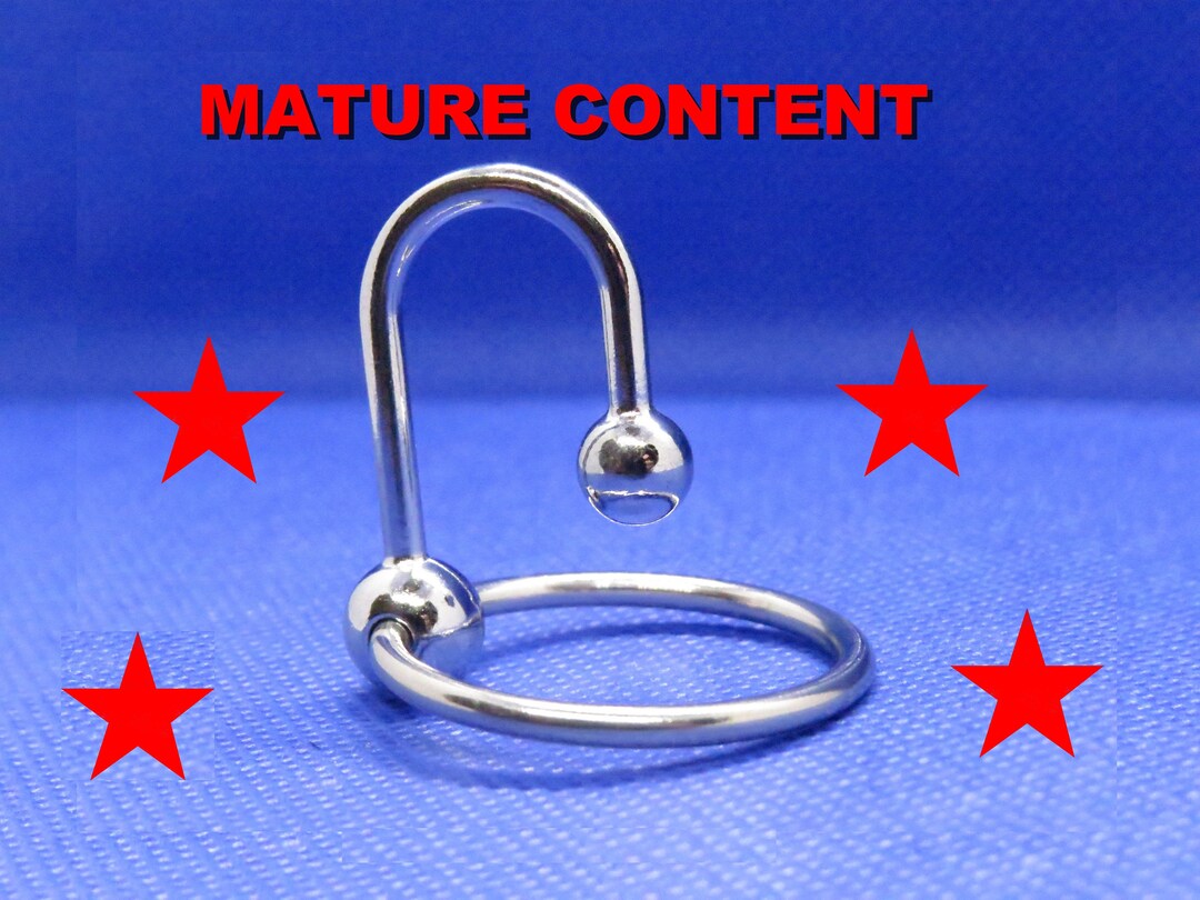 Cock Ring Stainless Steel Cock Ring With Urethral Sounds Ball