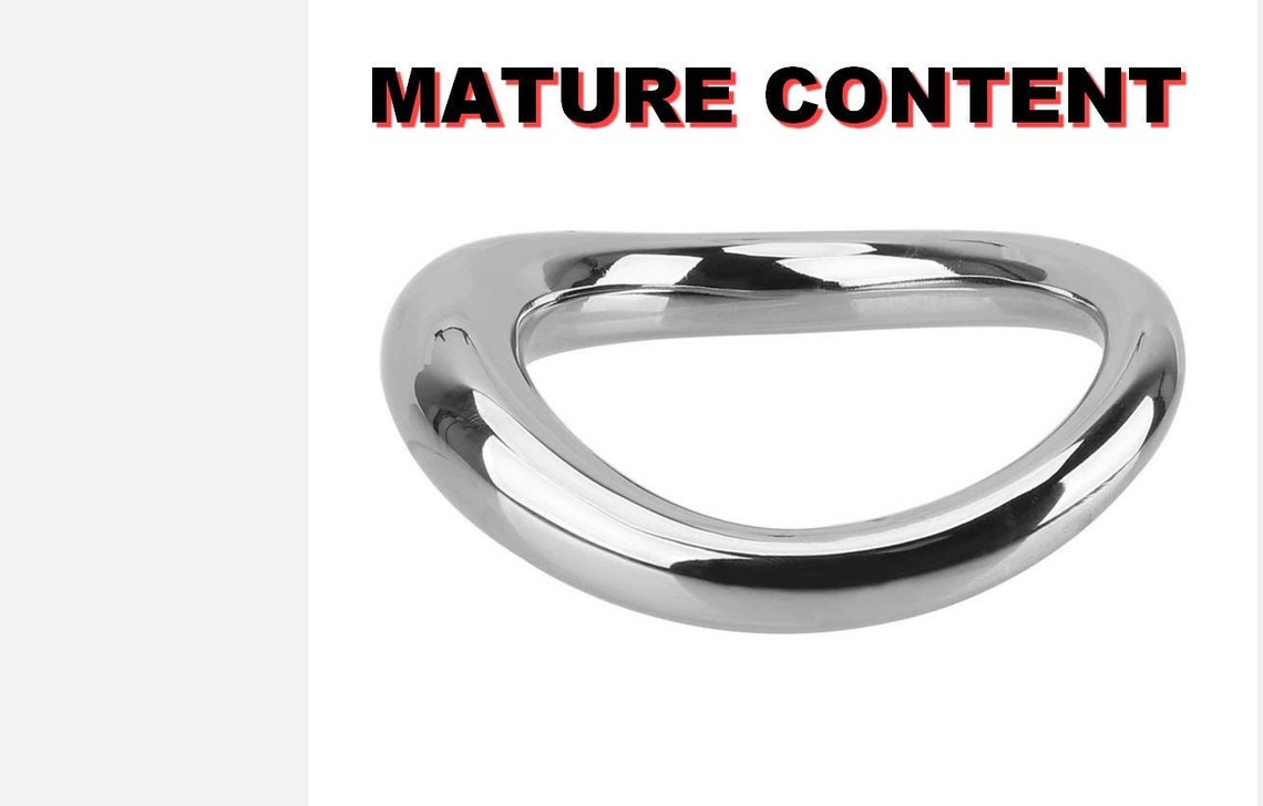 Stainless Steel Ergonomic Cock Ring In 4 Sizes Mature Etsy