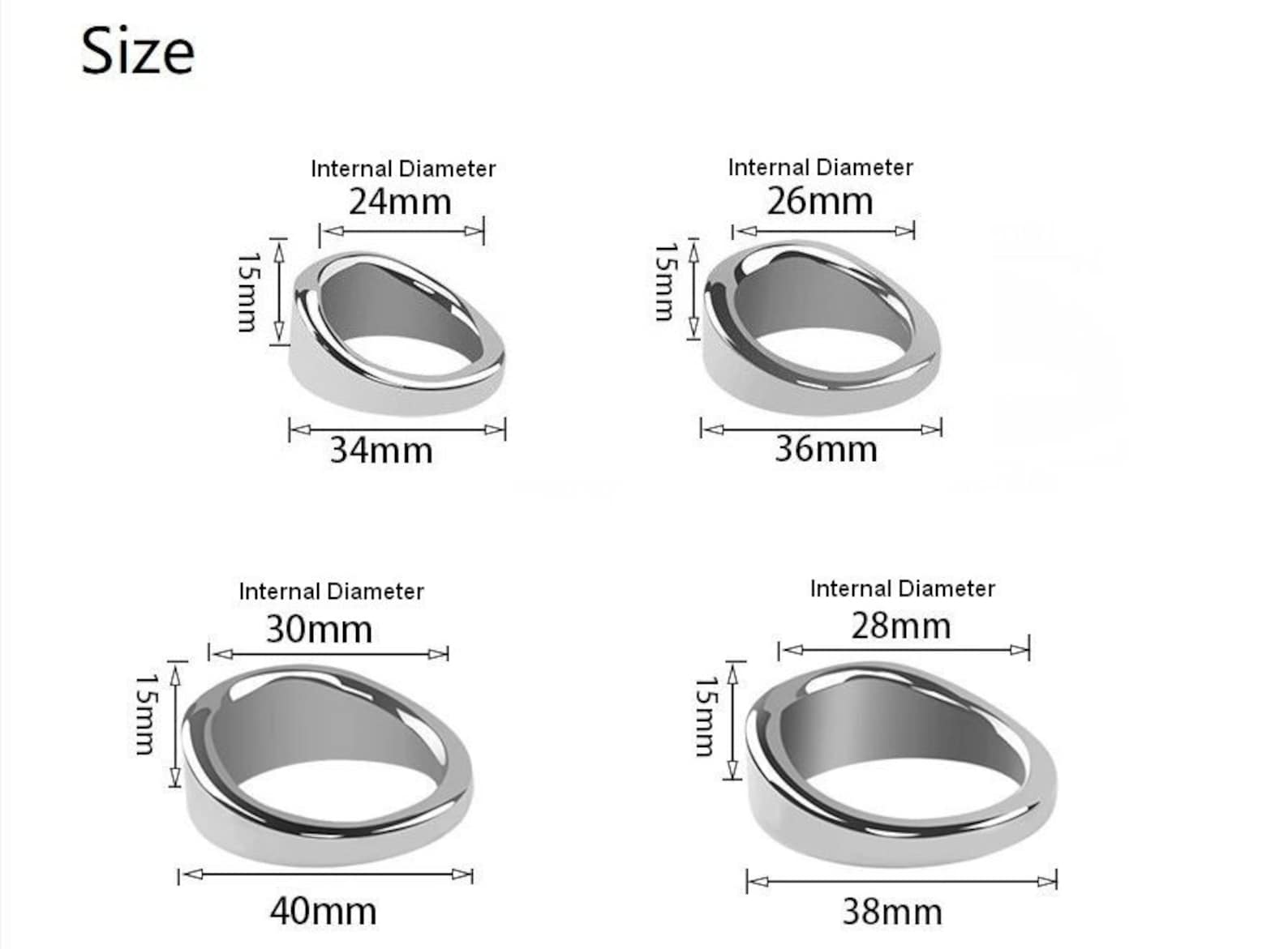 Ergonomic Teardrop Shape Stainless Steel Glans Penis/cock Ring - Etsy