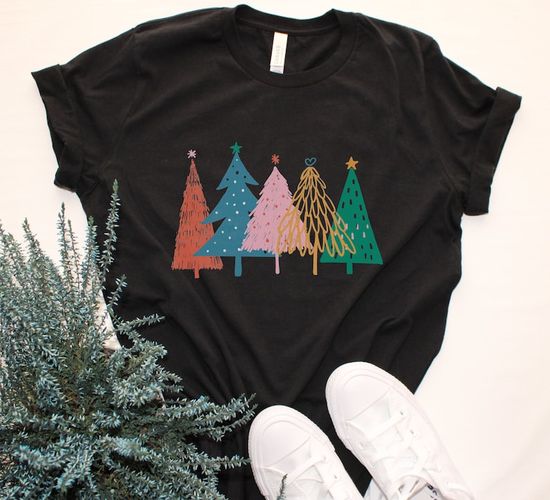 Christmas Tree Shirt Christmas Shirt for Women Christmas - Etsy