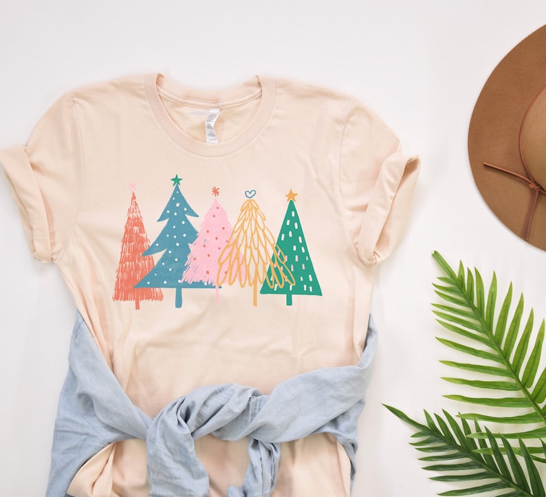 Christmas Tree Shirt Christmas Shirt for Women Christmas - Etsy