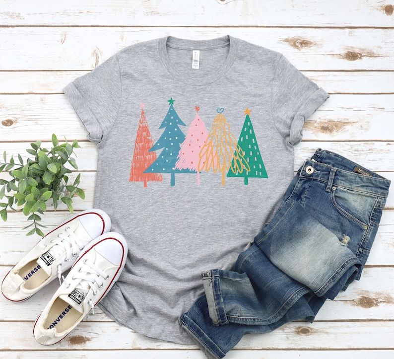 Christmas Tree Shirt Christmas Shirt for Women Christmas - Etsy