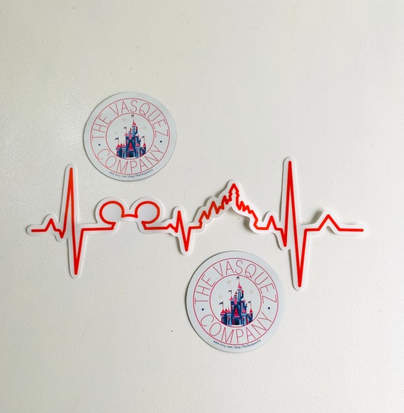 Heartbeat Clear Decal | Etsy