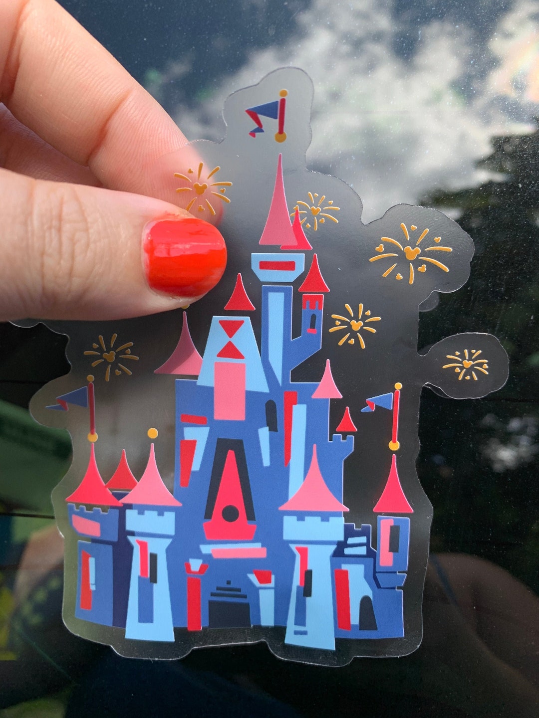 Castle Clear Decal - Etsy