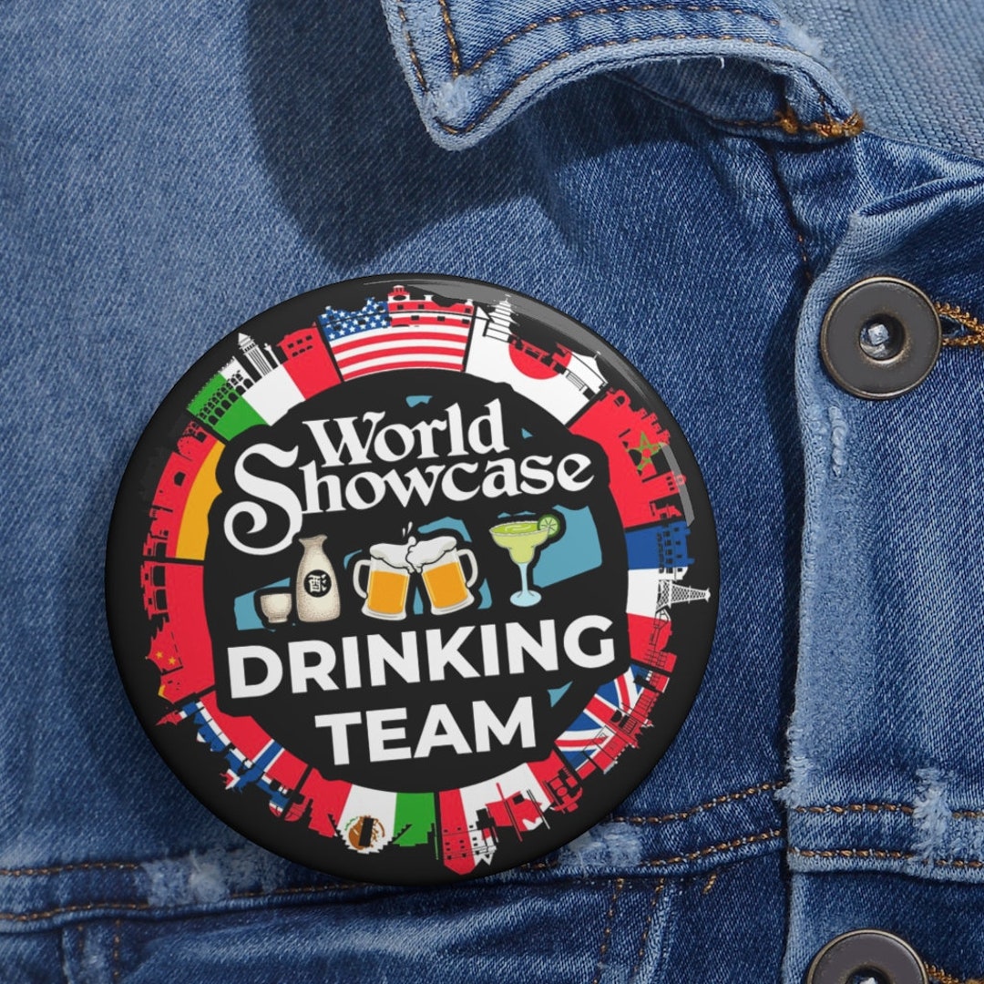 Drinking Team Button - Etsy