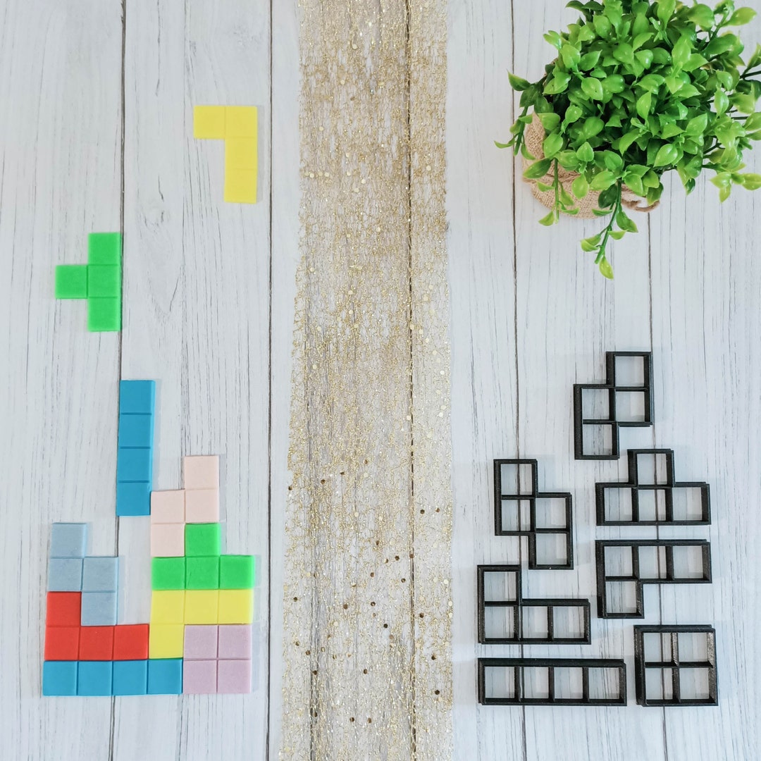 7 Cookie Cutter - Tetris - Biscuit - Mold - 80s Game - Made in France ...