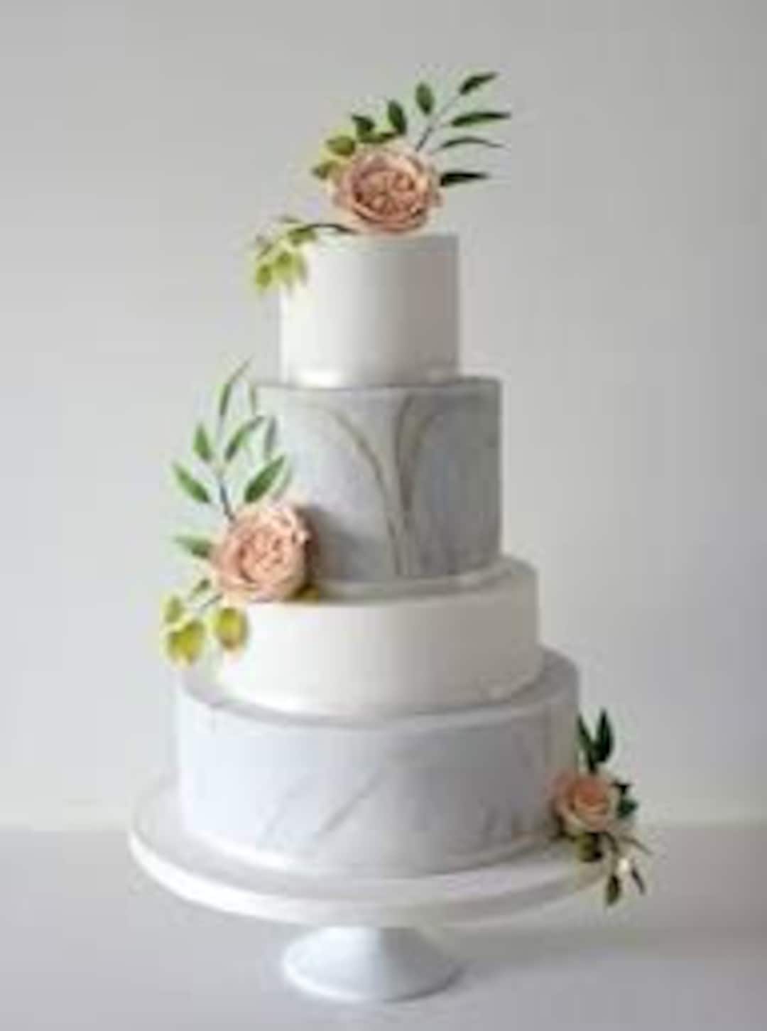 Faux Wedding Cake, 4 Tier Wedding Cake, Fake Wedding Cake, Display Cake ...