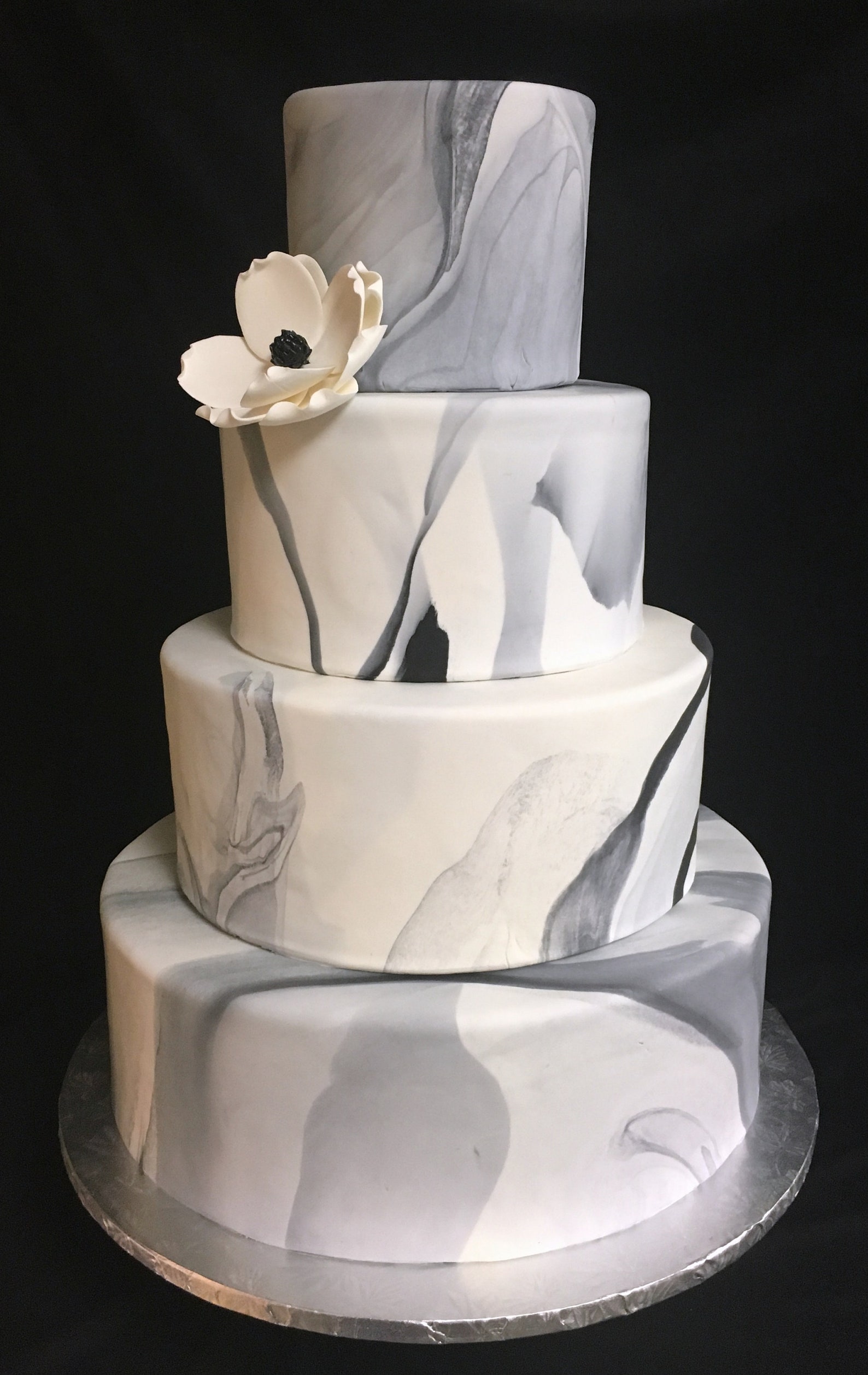 Faux Wedding Cake, 4 Tier Wedding Cake, Fake Wedding Cake, Display Cake ...