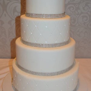 Faux Wedding Cake, 4 Tier Wedding Cake, Fake Wedding Cake, Display Cake ...