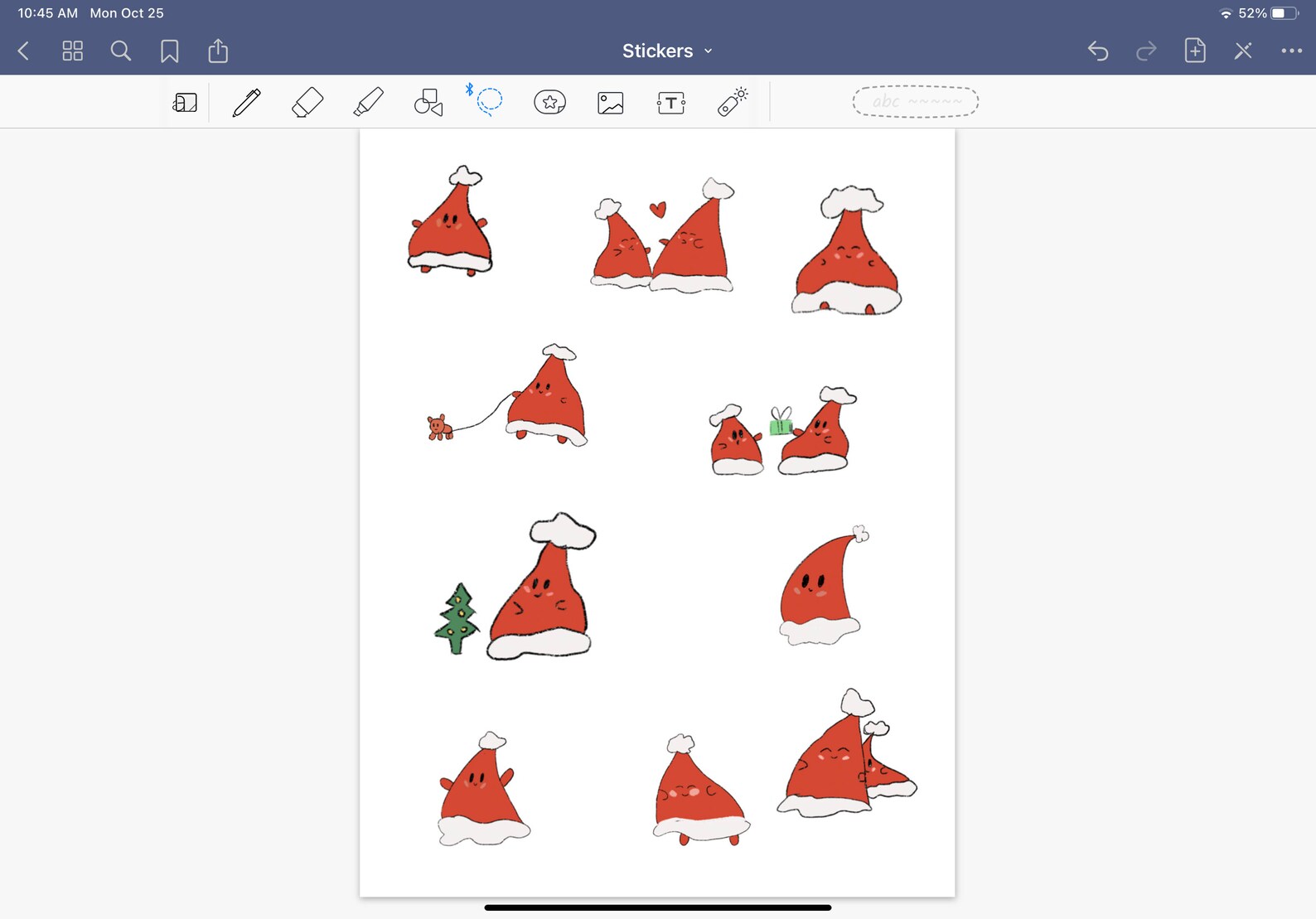 Cute Christmas Digital Stickers , Digital Christmas Stickers, Goodnotes ...